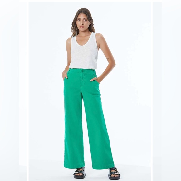 YFB | Pants & Jumpsuits | Yfb Young And Fabulous Ryker Green Wideleg ...